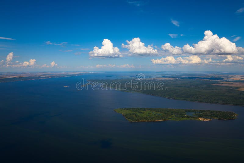 Great river Volga stock photo. Image of blue, colorful - 32662198