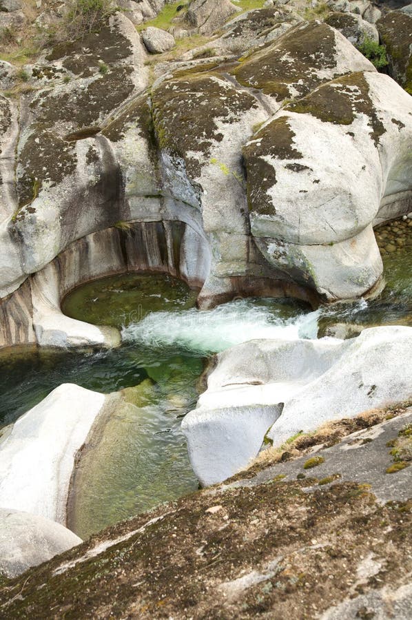 Rock with moss stock image. Image of spain, avila, winter - 9232869