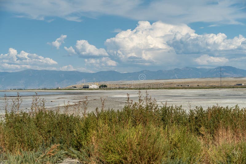 Great Salt Lake State Park View of Beach Stock Image - Image of calm ...