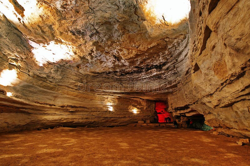 Great Saltpetre Cave In Kentucky Stock Image - Image of light, cave ...