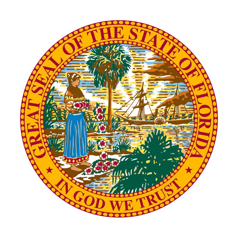Florida State Seal Stock Illustrations – 513 Florida State Seal Stock ...
