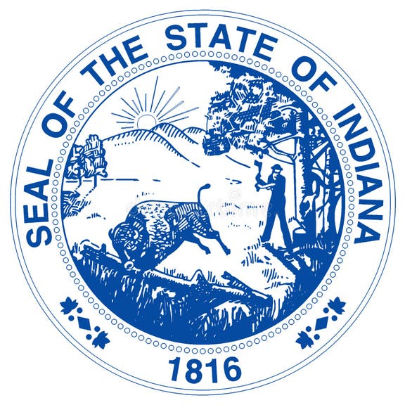 Indiana State Seal Stock Illustrations – 330 Indiana State Seal Stock ...