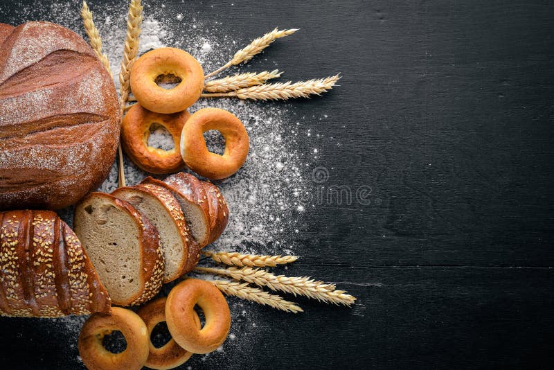 A Great Selection of Baking and Bread. Stock Image - Image of bake ...