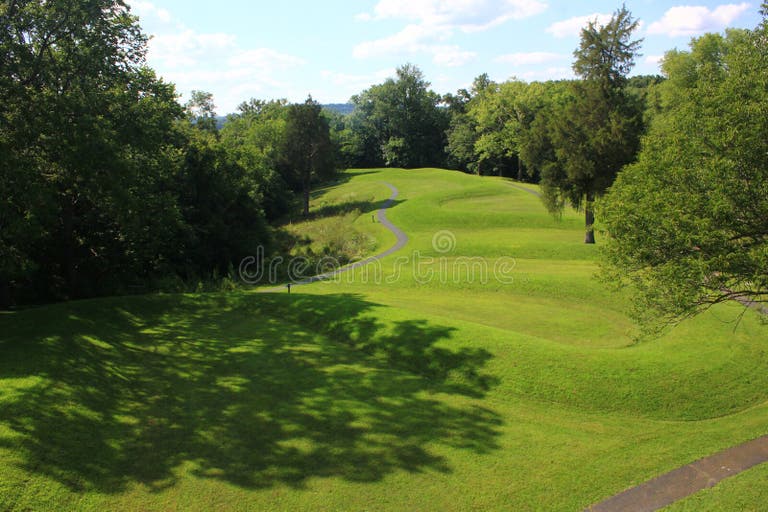 Great Serpent Mound, Peebles, Ohio Stock Image - Image of peebles ...