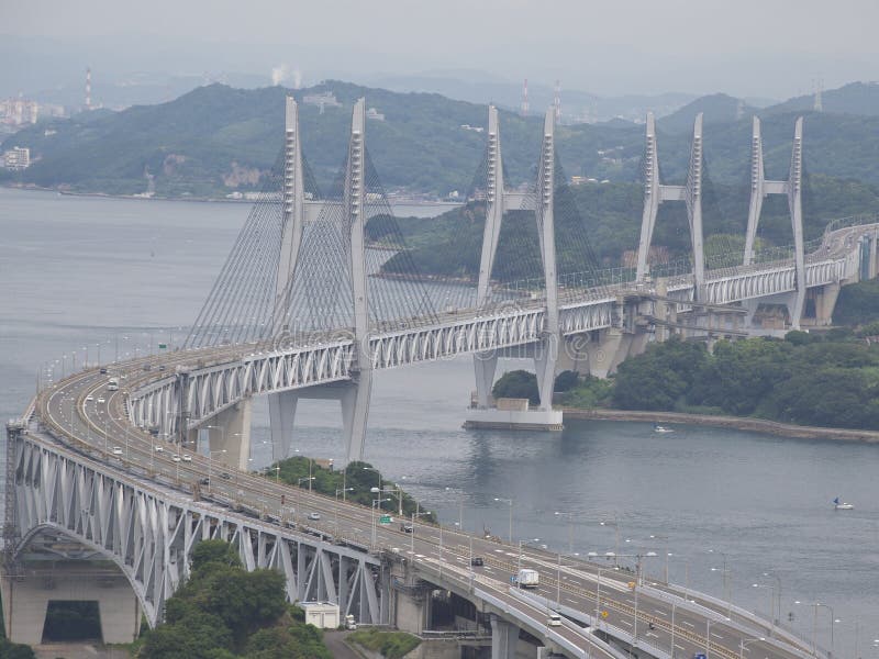 Seto Ohashi Line on the Great Seto Bridge or Seto Ohashi Bridge Stock ...