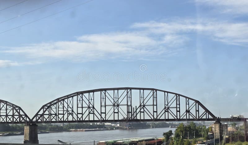 The Great Shape of the Distant Bridge Stock Photo - Image of distant ...