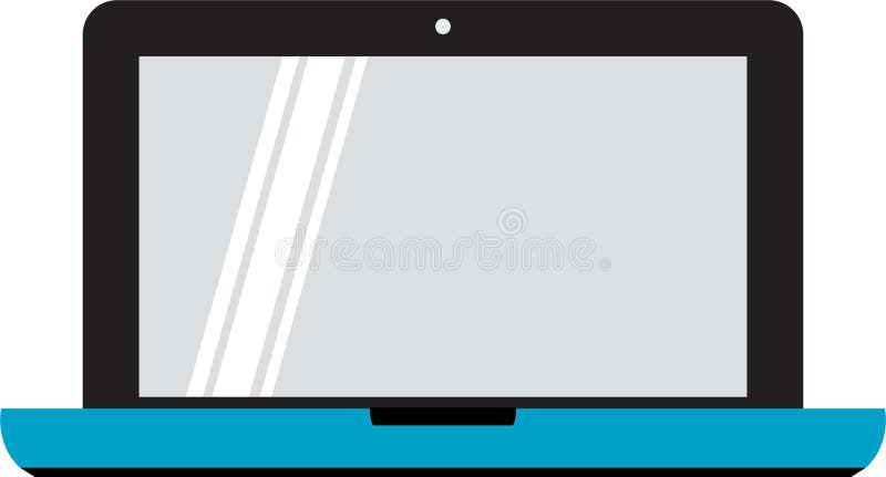 Simple Laptop Flat Design Vector Illustration Stock Vector ...