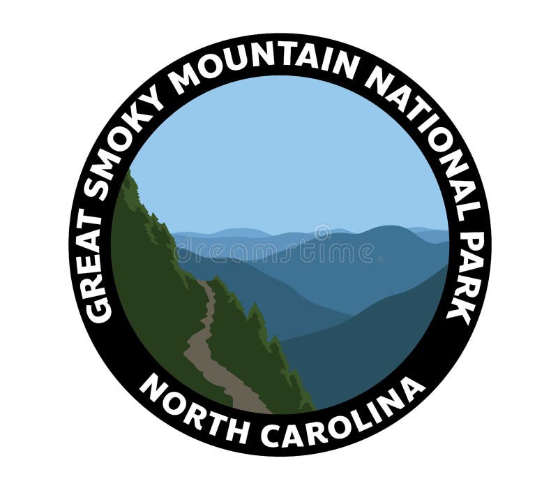 Great Smoky Mountain National Park Vector Logo Stock Vector ...