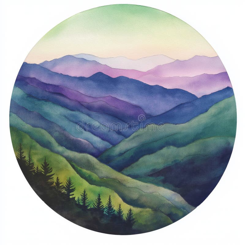 Great Smoky Mountains. Great Smoky Mountains Hand-drawn Comic ...