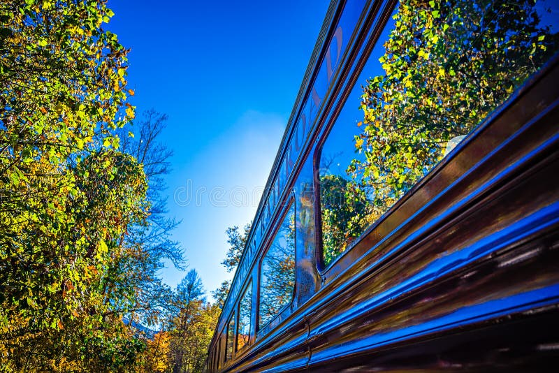 Great Smoky Mountains Rail Road Train Ride Stock Image - Image of ...