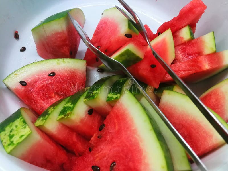 Sliced Sandia stock photo. Image of healthy, great, snack - 135000222