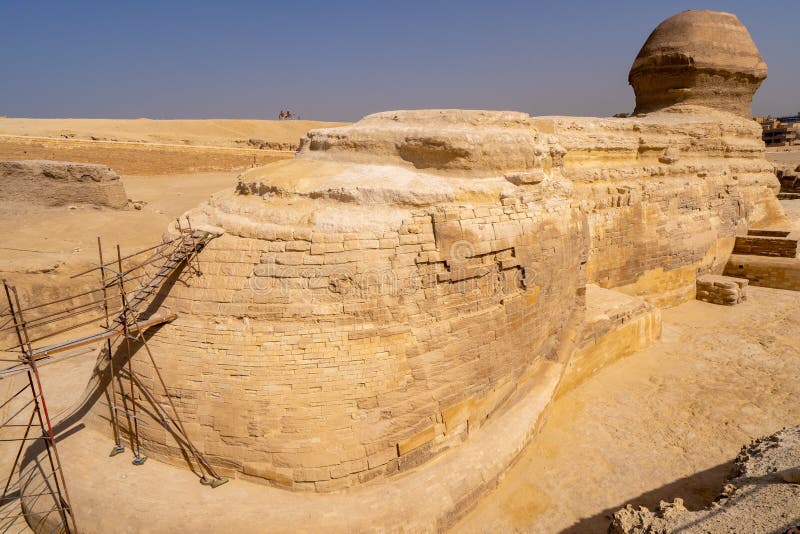 Great Sphinx of Giza stock image. Image of ruins, africa - 144682353