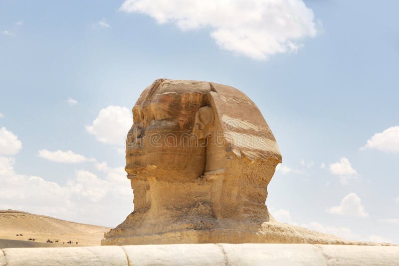 Great Sphinx of Giza stock image. Image of africa, iconic - 241813835