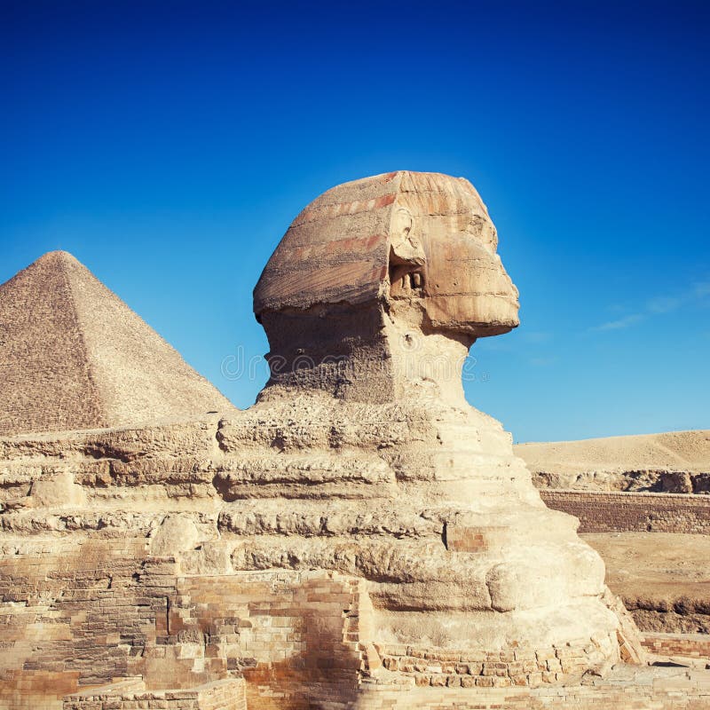 The Great Sphinx in Giza stock photo. Image of khafre - 115253690