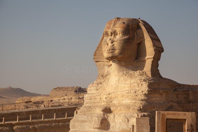 The Great Sphinx in Giza stock image. Image of attraction - 141785821