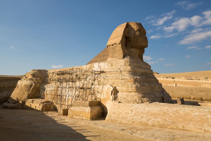 The Great Sphinx of Giza stock image. Image of scene - 316926277