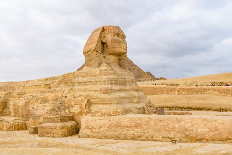 The Great Sphinx in Giza Plateau. Cairo, Egypt Stock Image - Image of ...