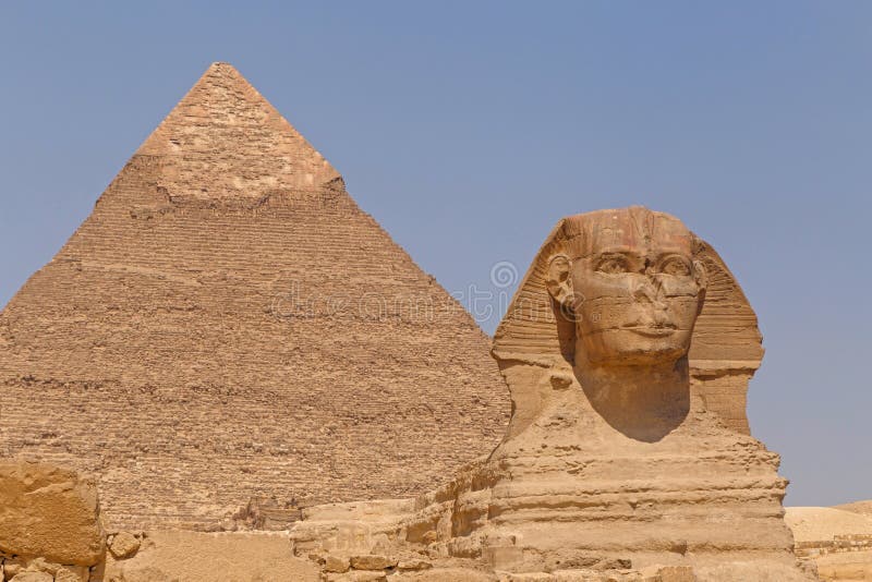 The Pyramid of Kephren (Giza) Stock Image - Image of belief, religion ...