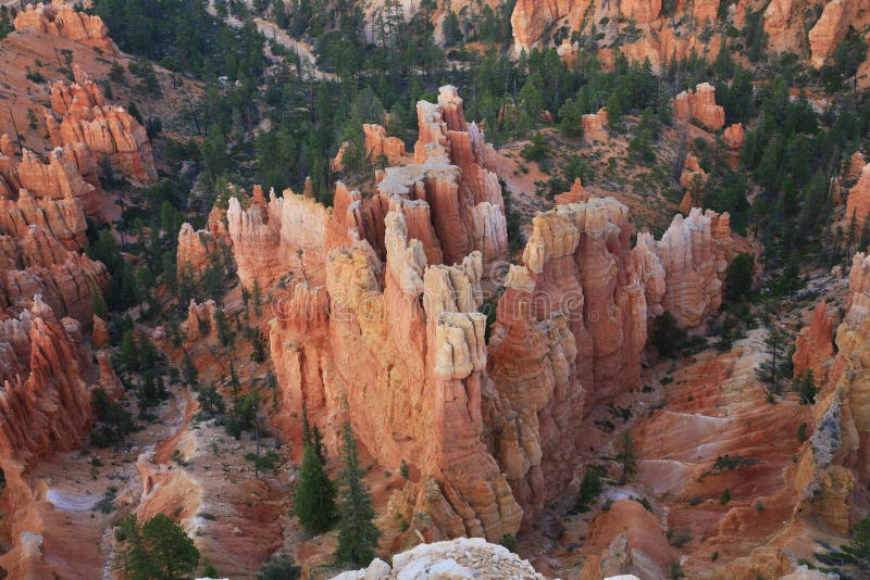 Great Spires Carved Away By Erosion In Bryce Stock Photo - Image of ...
