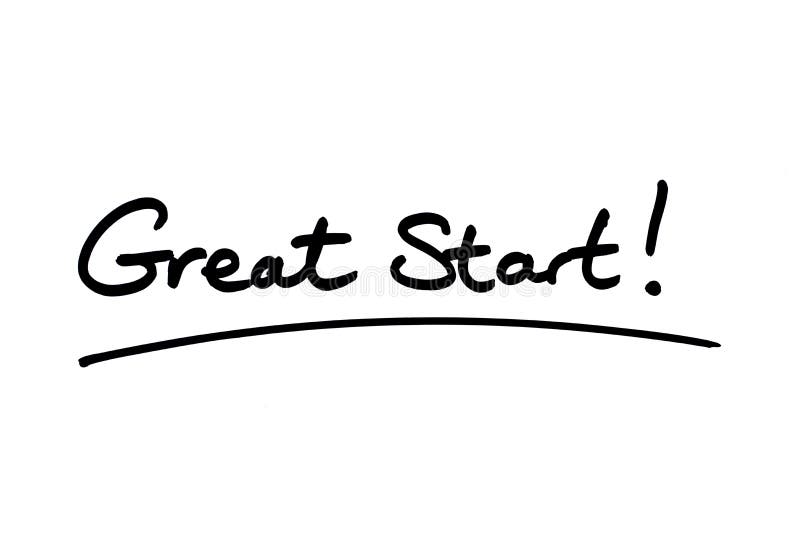 Great Start stock illustration. Illustration of accomplished - 181278822