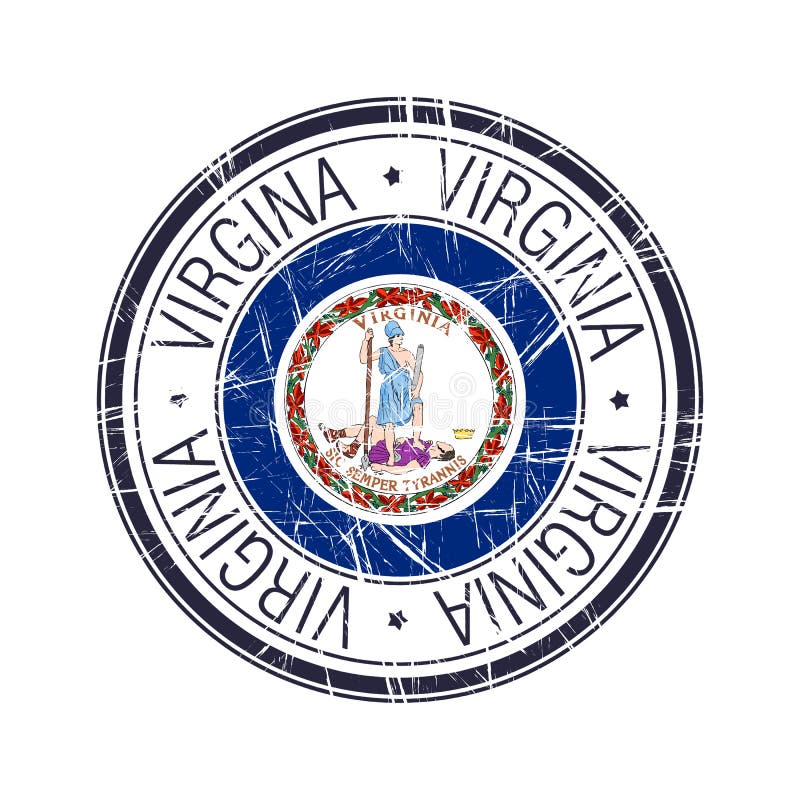 Virginia Stamp Rubber Grunge Stock Illustrations – 574 Virginia Stamp ...