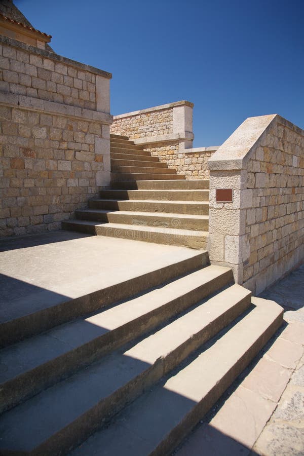 Great stone stairs stock photo. Image of catalunya, architecture - 18690630