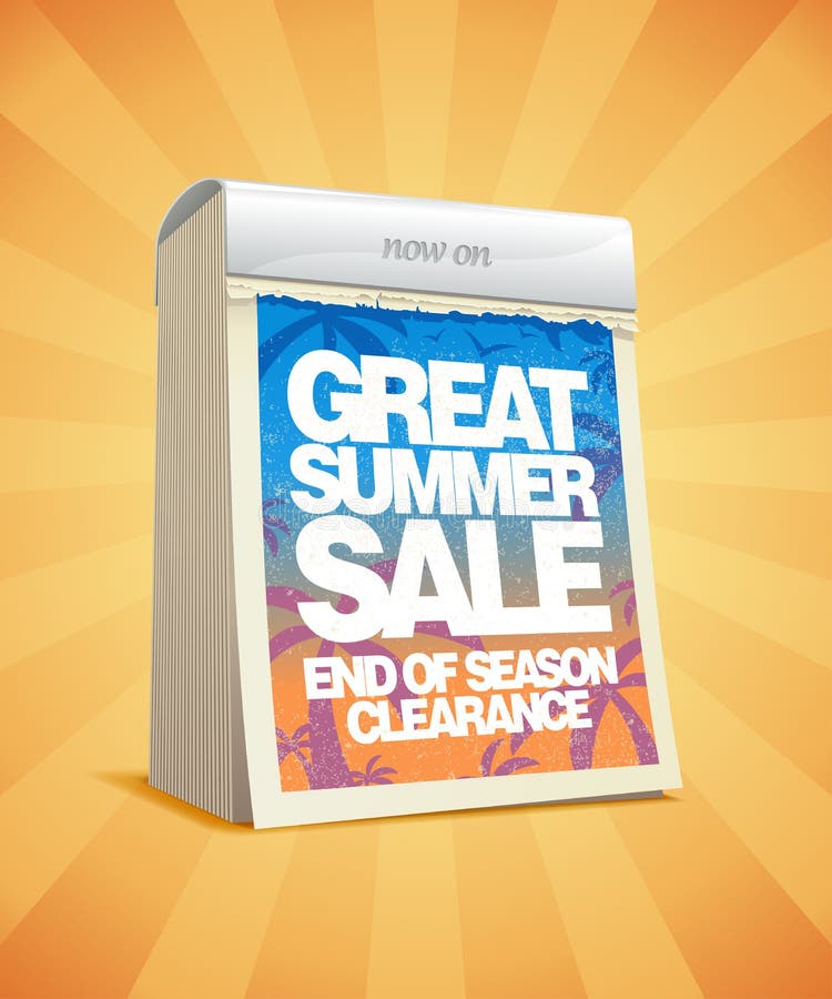 Great summer sale design stock vector. Illustration of promotion - 32688200