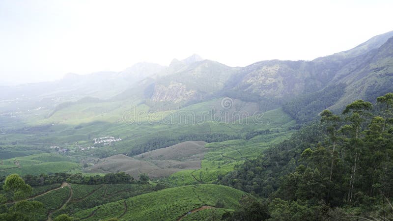 Kolukkumalai Sunrise View Point in Munnar, Kerala, India Stock Image ...