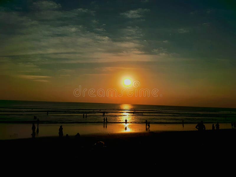 Great Sunset in bali stock photo. Image of nature, sunset - 201205962