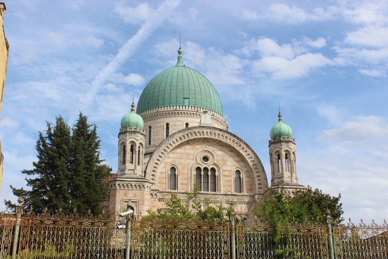Great Synagogue of Florence Stock Photo - Image of duchy, emancipation ...