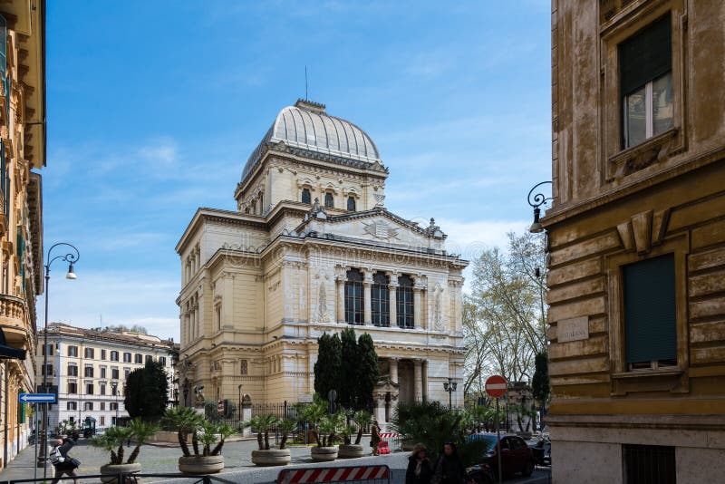 Great Synagogue of Rome stock photo. Image of jews, exterior - 56129794