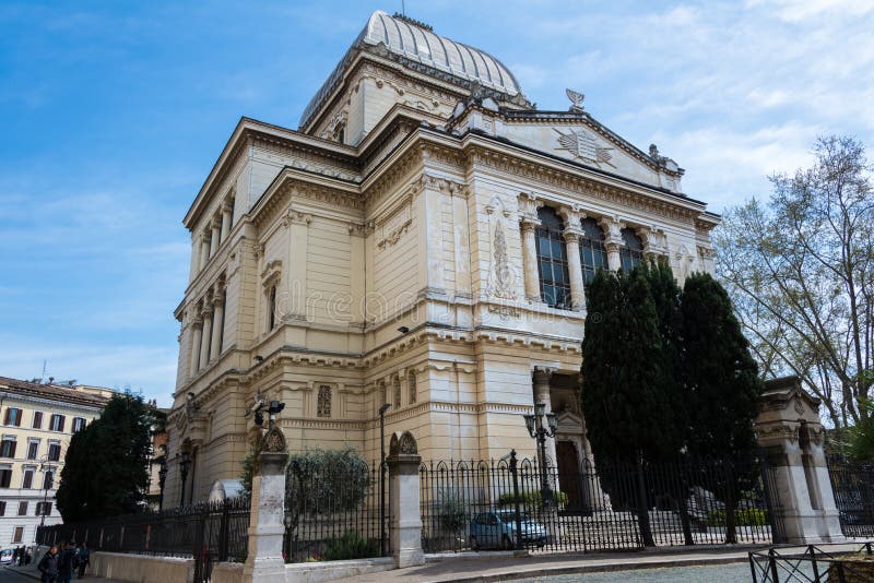Great Synagogue of Rome stock image. Image of daytime - 56130293