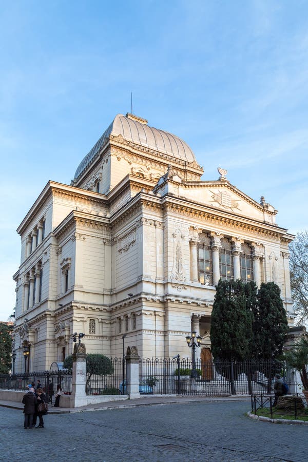 Great Synagogue of Rome, Italy Stock Image - Image of holocaust ...