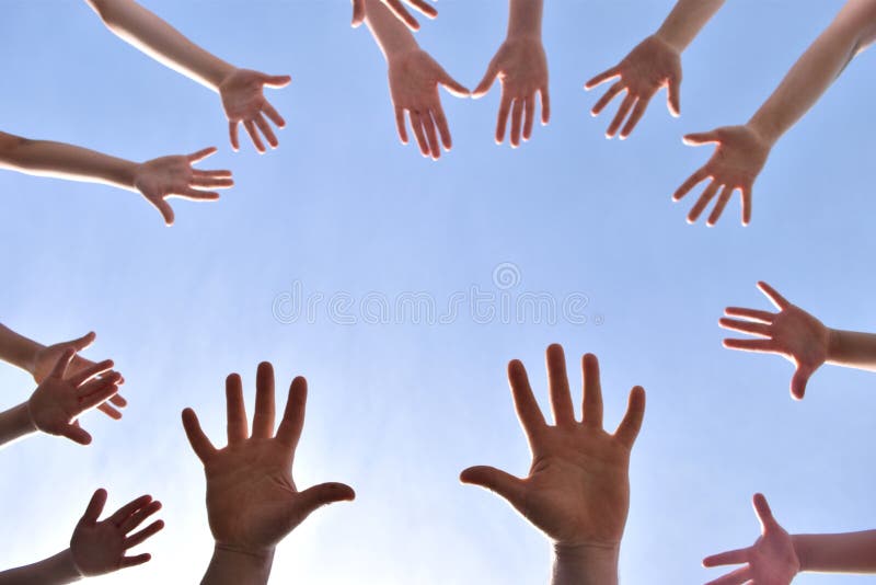 Great team! Give a five!!! stock image. Image of five - 265538155