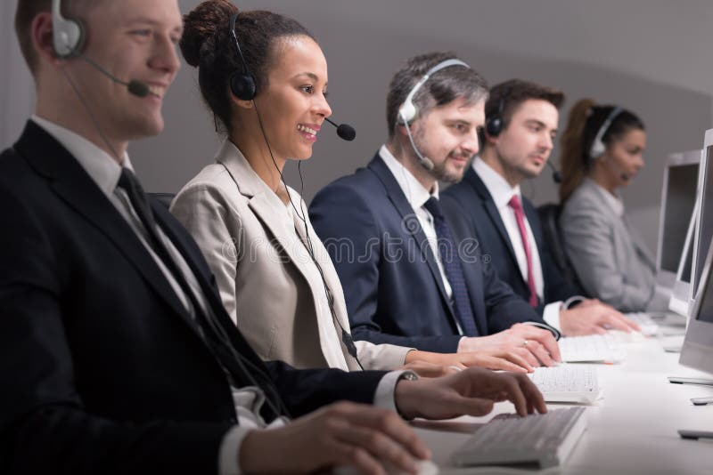 Empty Call Center stock photo. Image of computers, telemarketing - 32120890