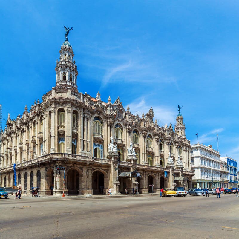 Great Theatre, Old Town, Havana Editorial Stock Photo - Image of unesco ...