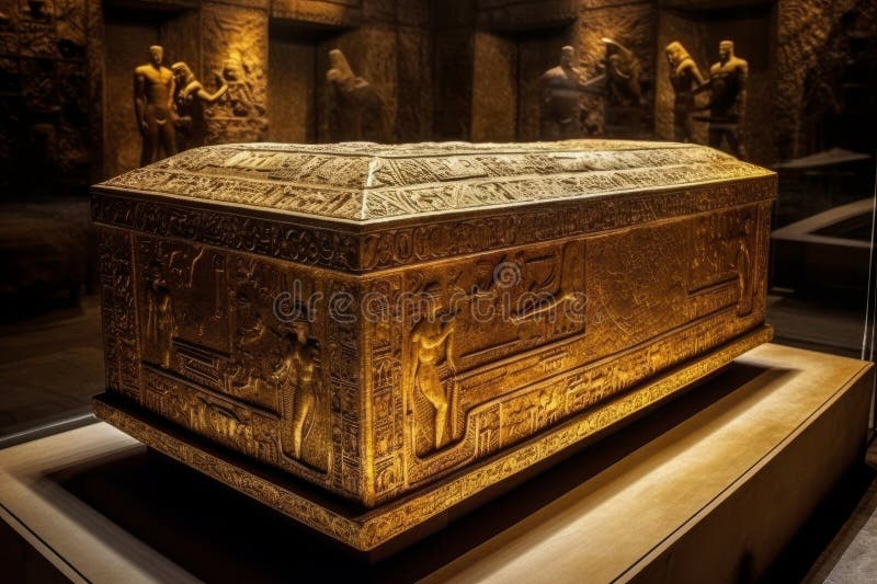 Great Tomb of an Egyptian Pharaoh. Stock Illustration - Illustration of ...