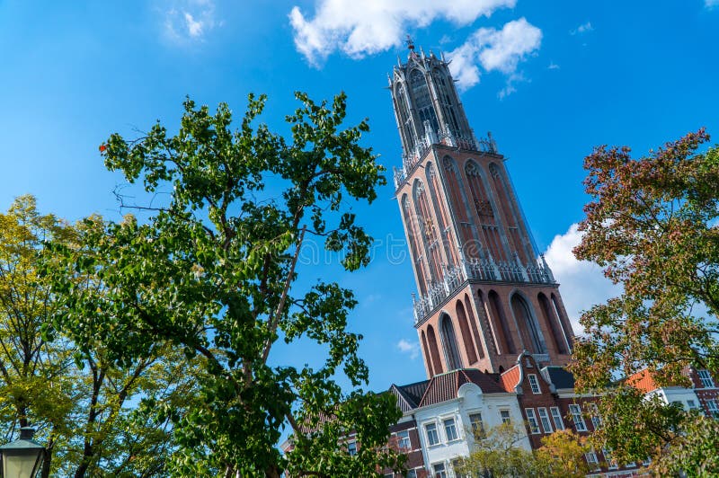 Dom Tower in Utrecht,the Highest Tower in Holland Stock Image - Image ...