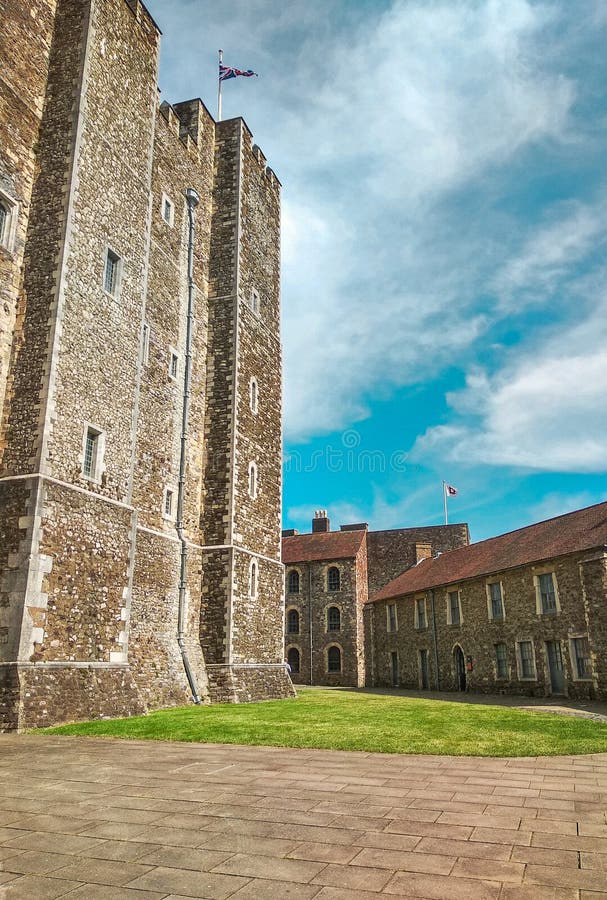 Great Tower of the Dover Castle Stock Image - Image of kingdom ...