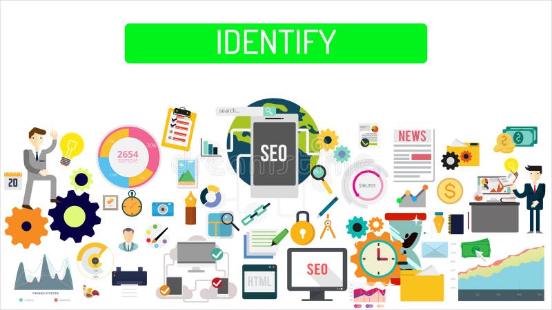 Identify Typography Design stock vector. Illustration of diagram ...