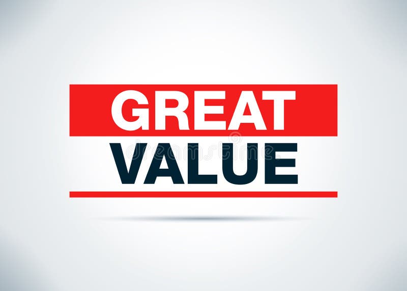 Great Value Abstract Flat Background Design Illustration Stock ...
