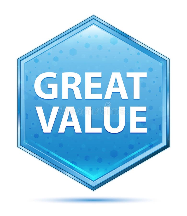 Great Value Floral Plants Pattern Green Hexagon Button Stock ...