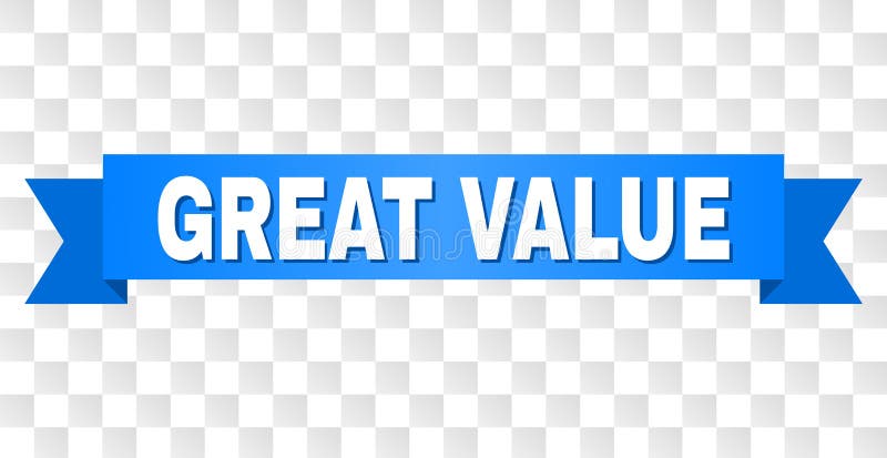 Blue Tape with GREAT VALUE Title Stock Vector - Illustration of text ...