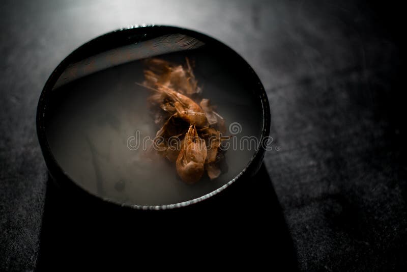 Great View of Molecular Cuisine Dish Prepared Using Liquid Smoke Stock ...