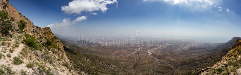 Great View Point Jabal Samhan Near Salalah in Oman Stock Photo - Image ...