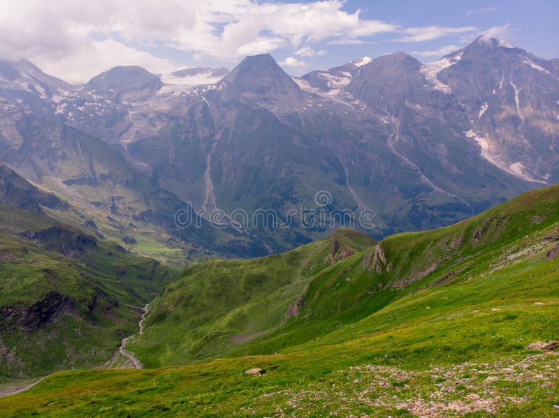 Great Views of the Alpine Mountains and Forest Stock Photo - Image of ...