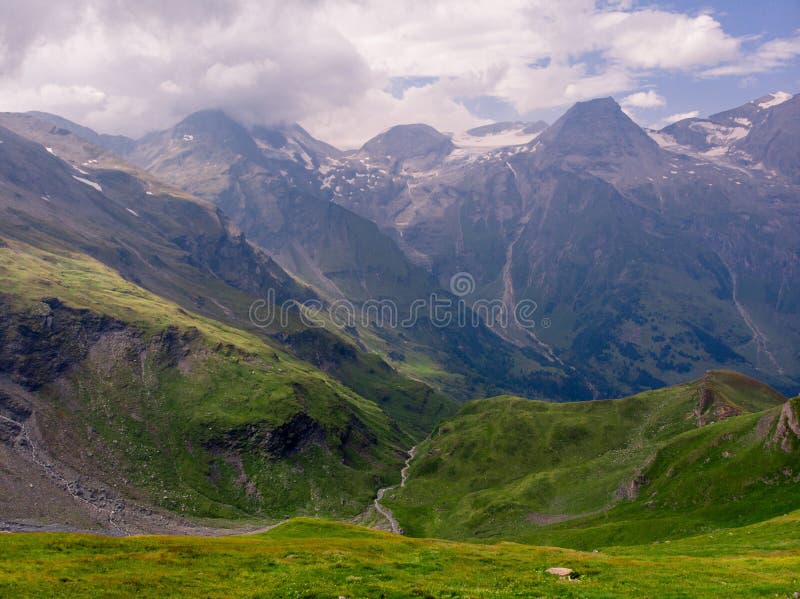 Great Views of the Alpine Mountains and Forest Stock Photo - Image of ...