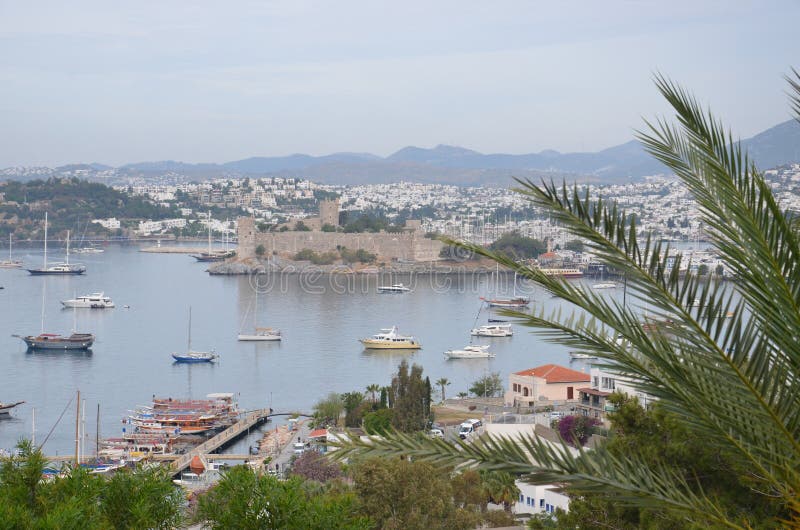 Great Views from Bodrum, Exquisite View of Bodrum Castle Stock Image ...
