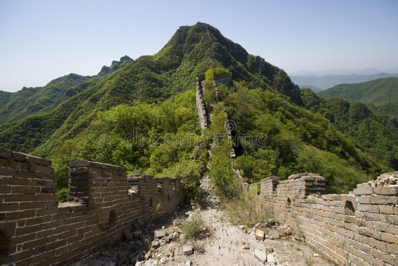 The Great Wall stock photo. Image of wall, great, green - 11918212