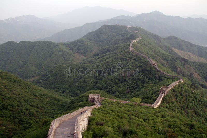 Chinese Dragon(Great Wall) stock photo. Image of golden - 15276680